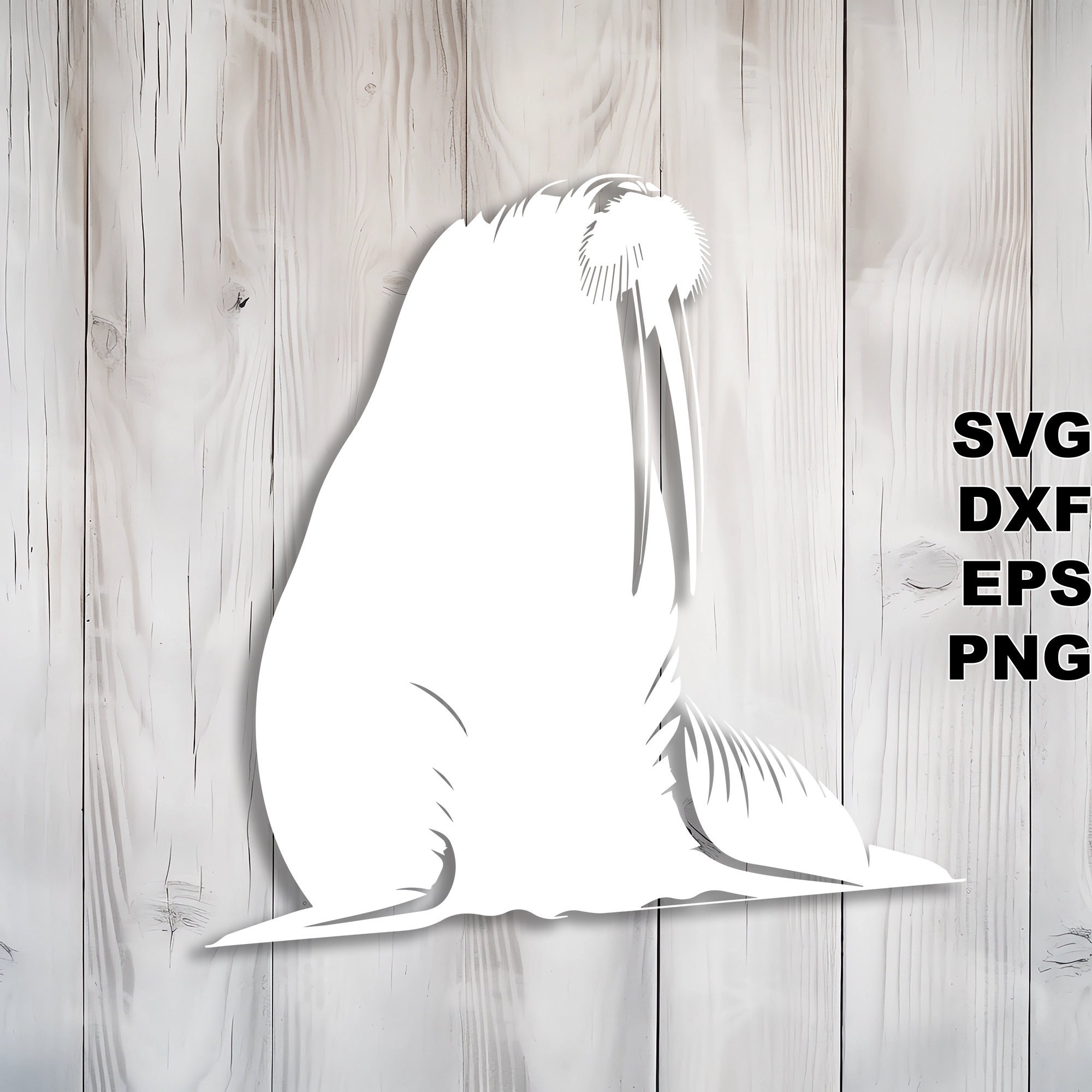 Walrus SVG Cut Files svg Dxf Png Eps Vinyl and Paper Cut, CNC, Laser ...