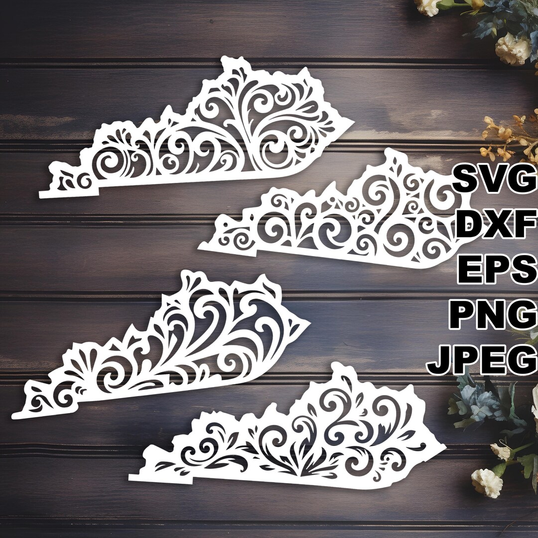 Kentucky SVG Cut Files (svg Dxf Png Eps Jpeg) Silhouette & Cricut ...