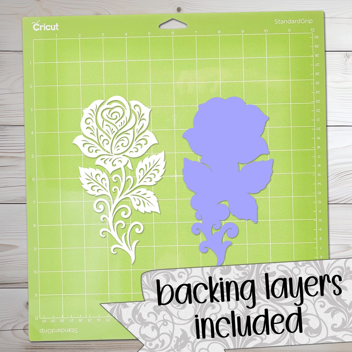 Filigree Rose SVG Cut Files (svg Dxf Png Eps Jpeg) Silhouette & Cricut ...
