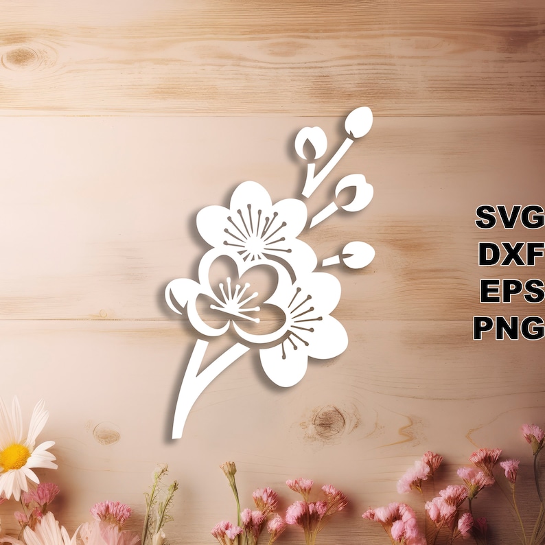 Chinese Flora SVG Cut Files (svg Dxf Png Eps) Vinyl and Paper Cut, CNC ...