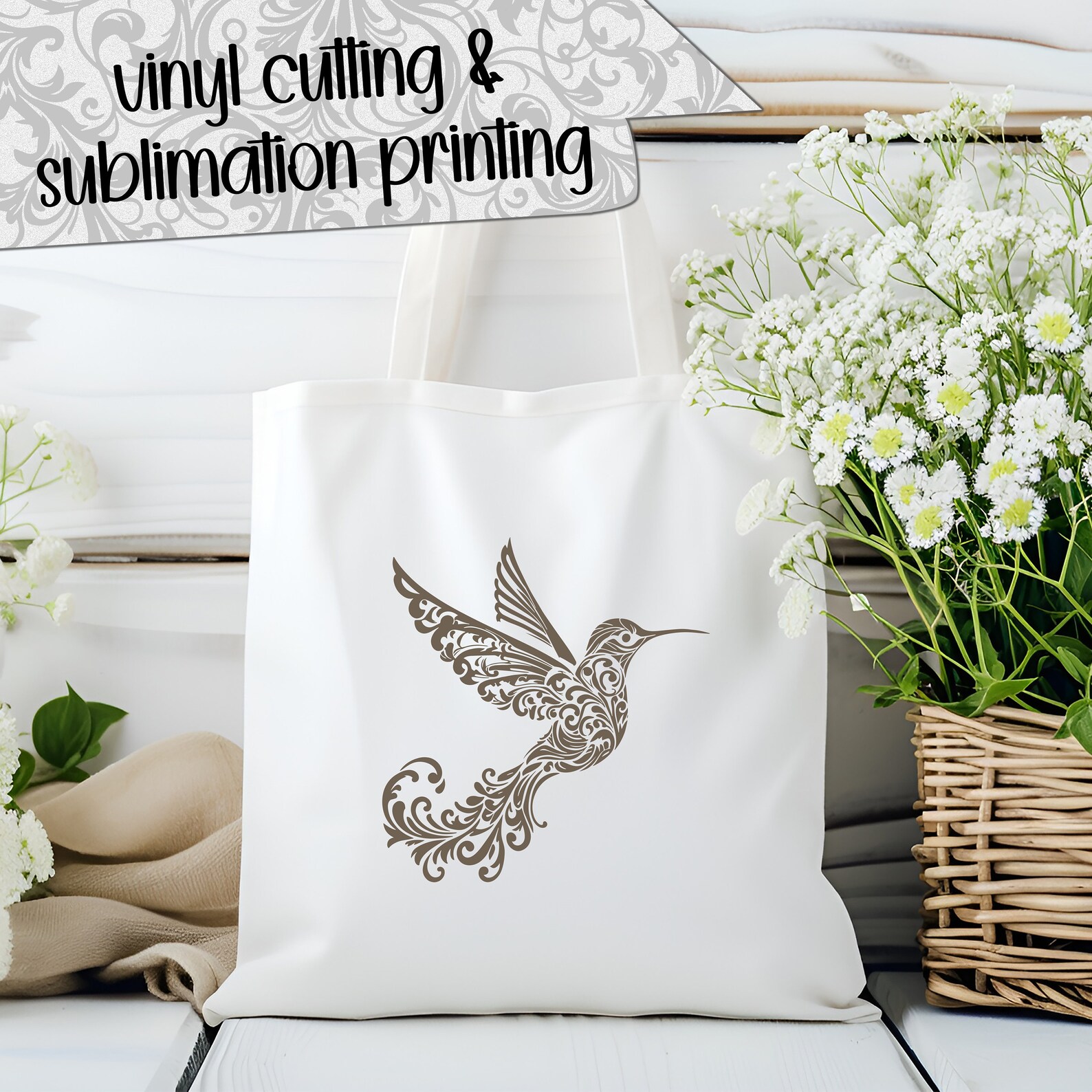 Hummingbird Fancy SVG Cut Files (svg Dxf Png Eps Jpg) Silhouette ...