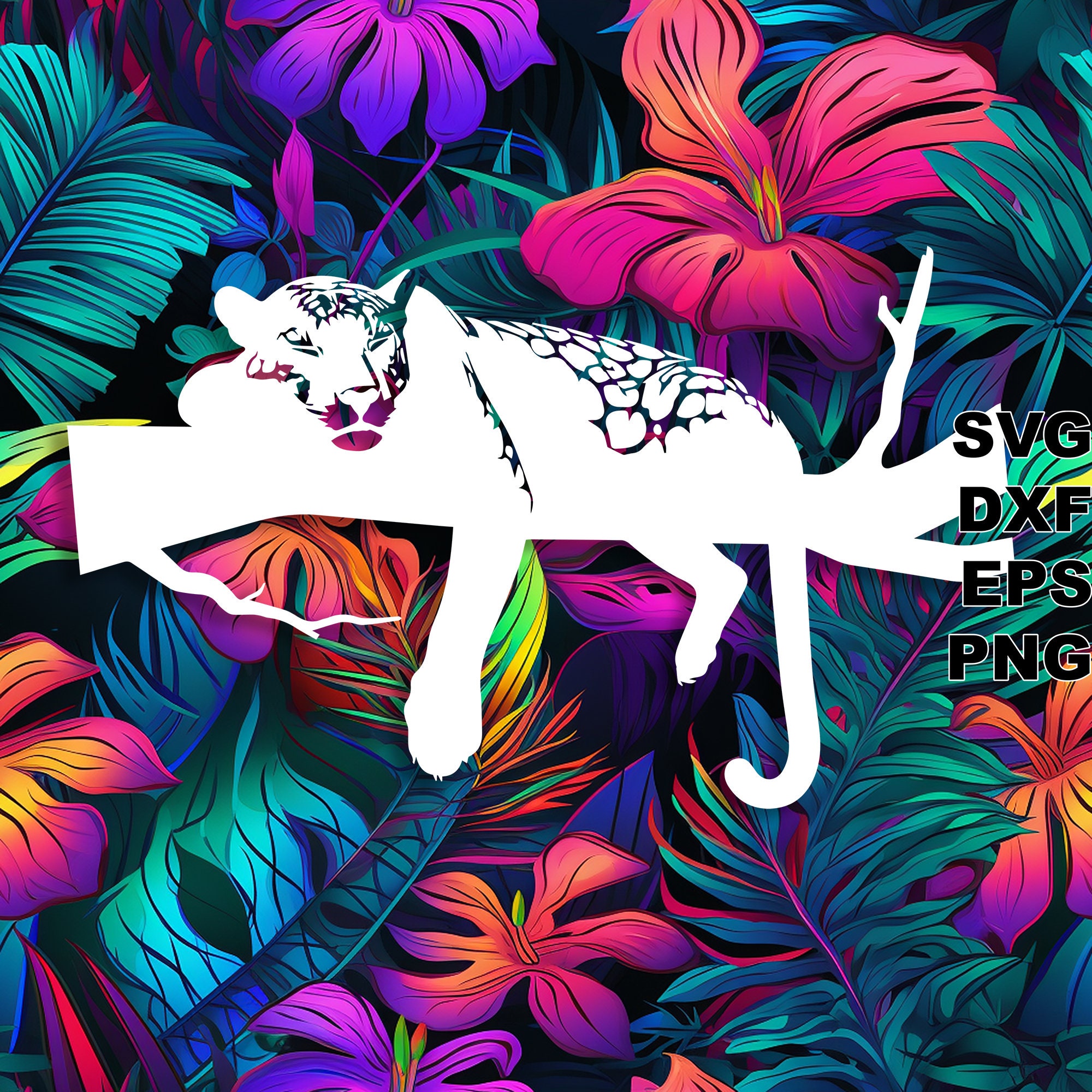 Jaguar SVG Cut Files svg Dxf Png Eps Vinyl and Paper Cut, CNC, Laser ...