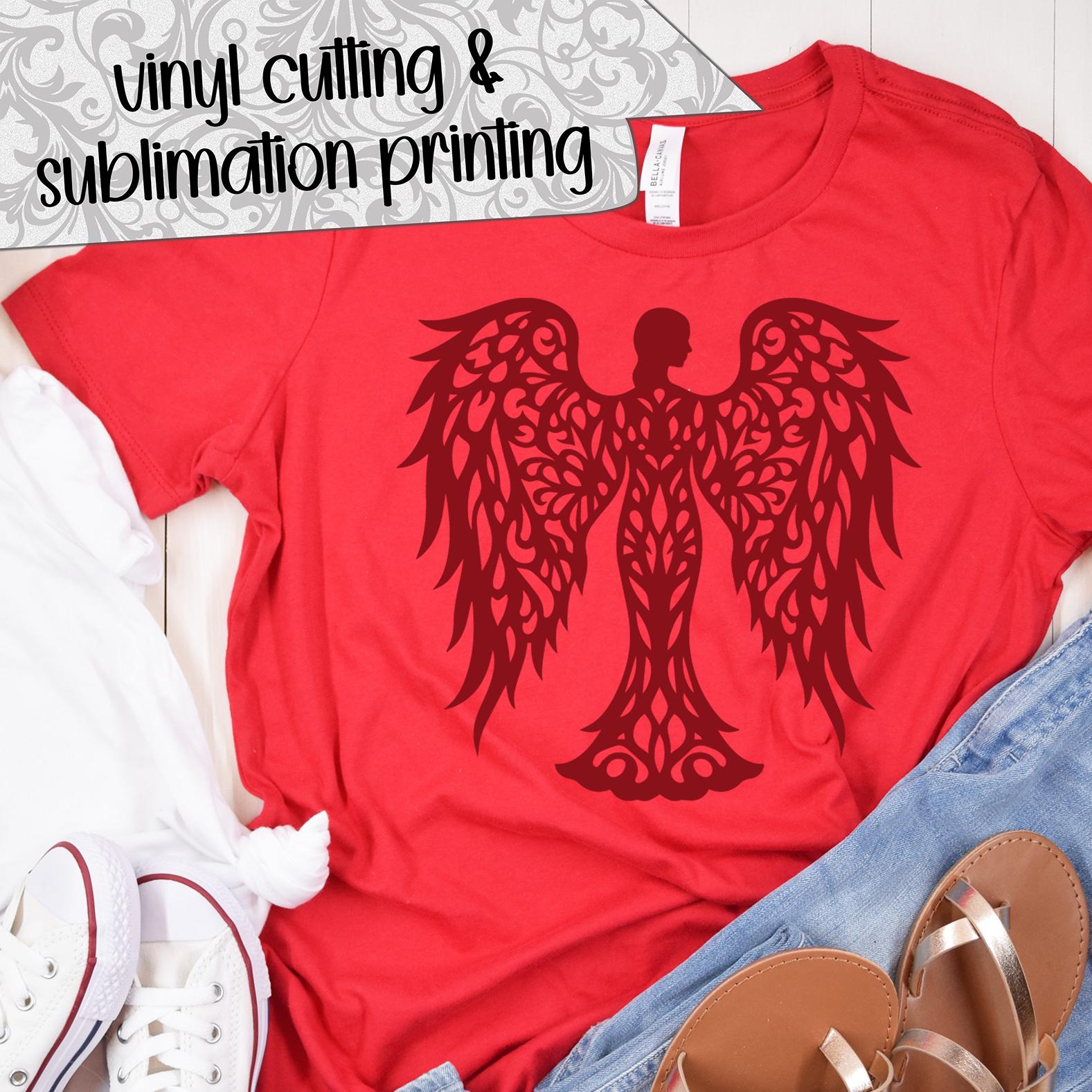 Filigree Angels (more) SVG Cut Files (svg Dxf Png Eps Jpeg) Silhouette ...