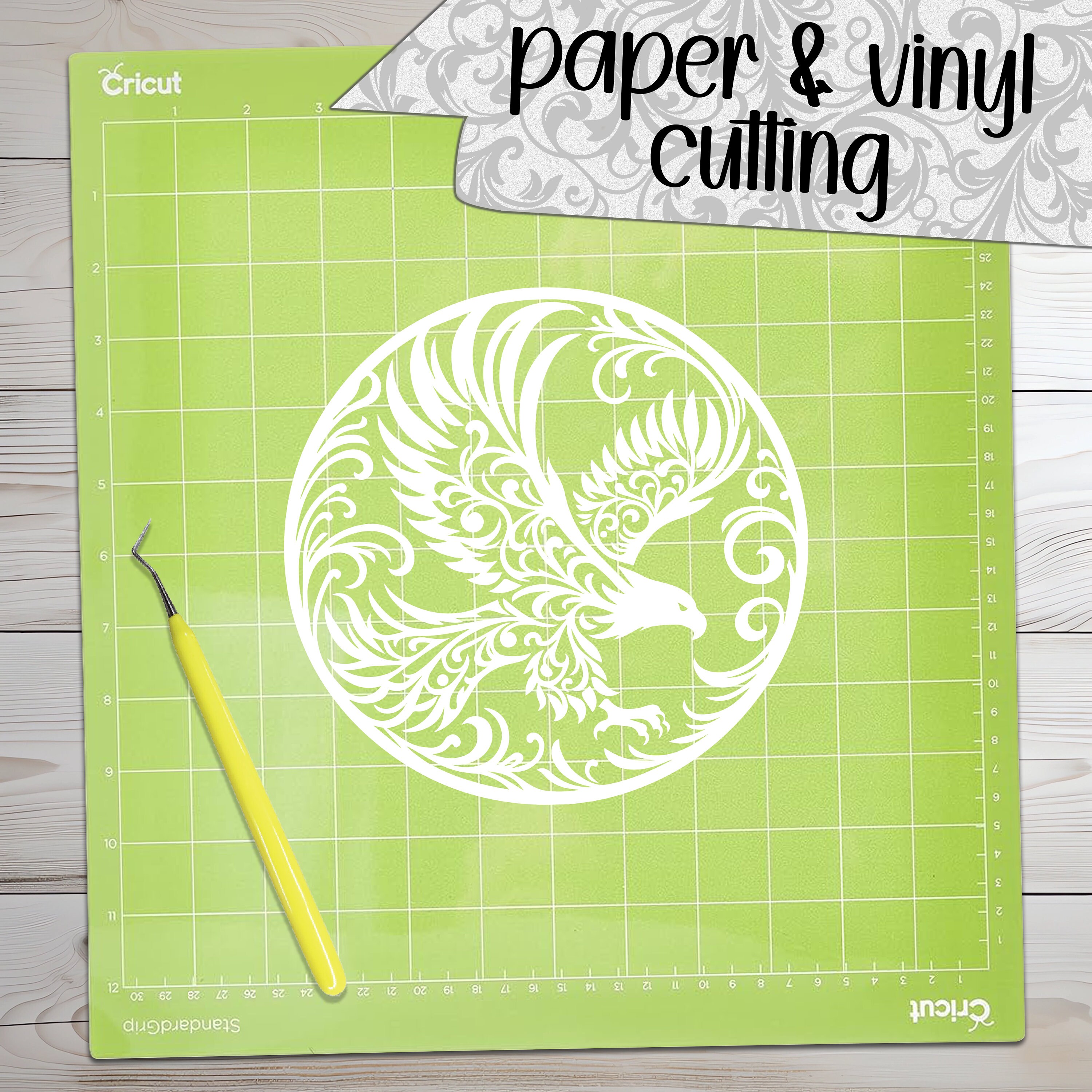 Eagle Fancy SVG Cut Files svg Dxf Png Eps Jpg Silhouette & Cricut ...