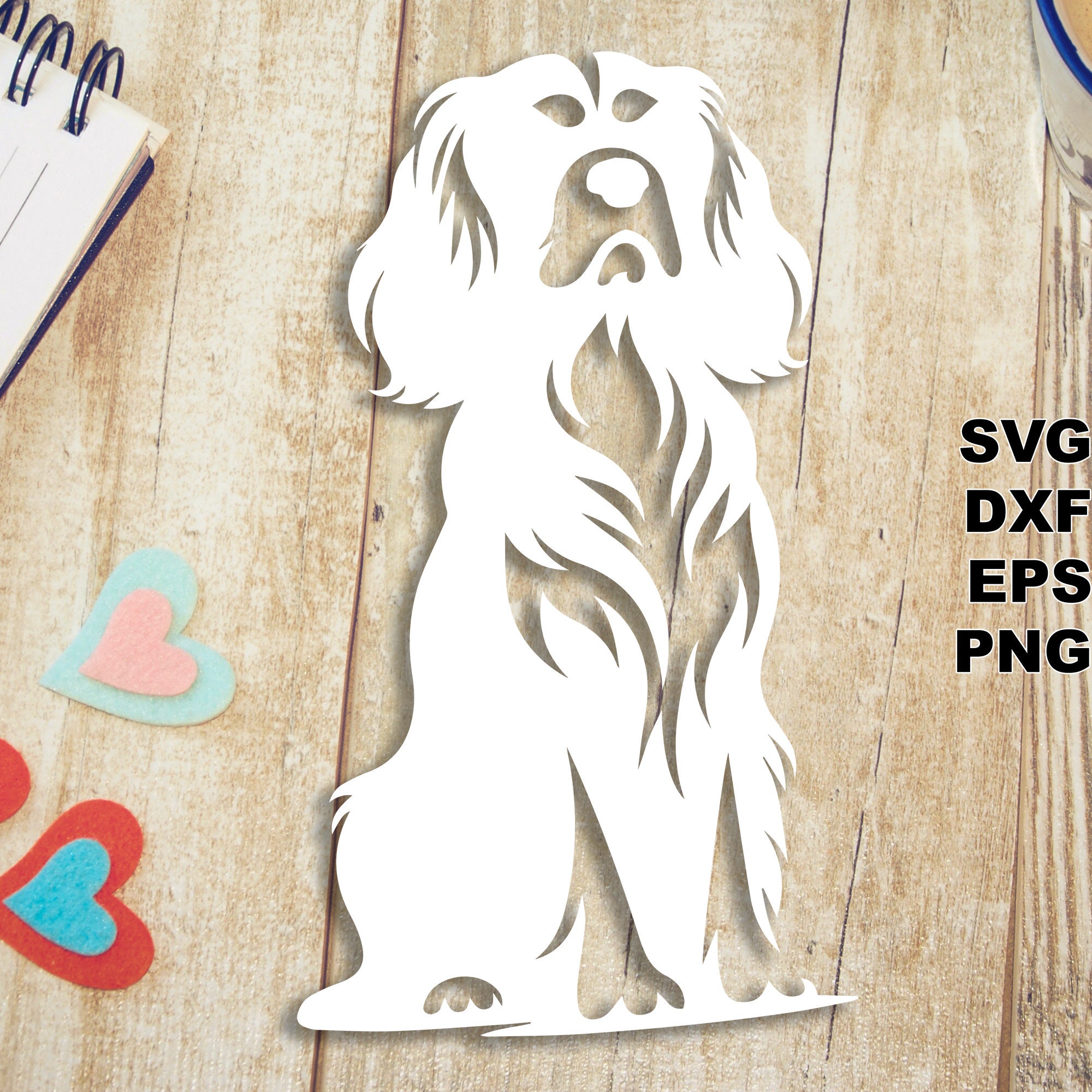 Cavalier King Charles SVG Cut Files svg Dxf Png Eps Silhouette & Cricut ...