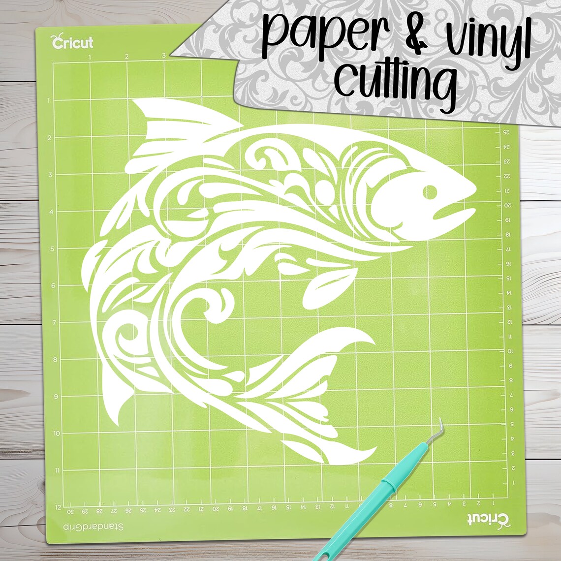 Fish SVG Cut Files (svg Dxf Png Eps Jpg) Silhouette & Cricut ...