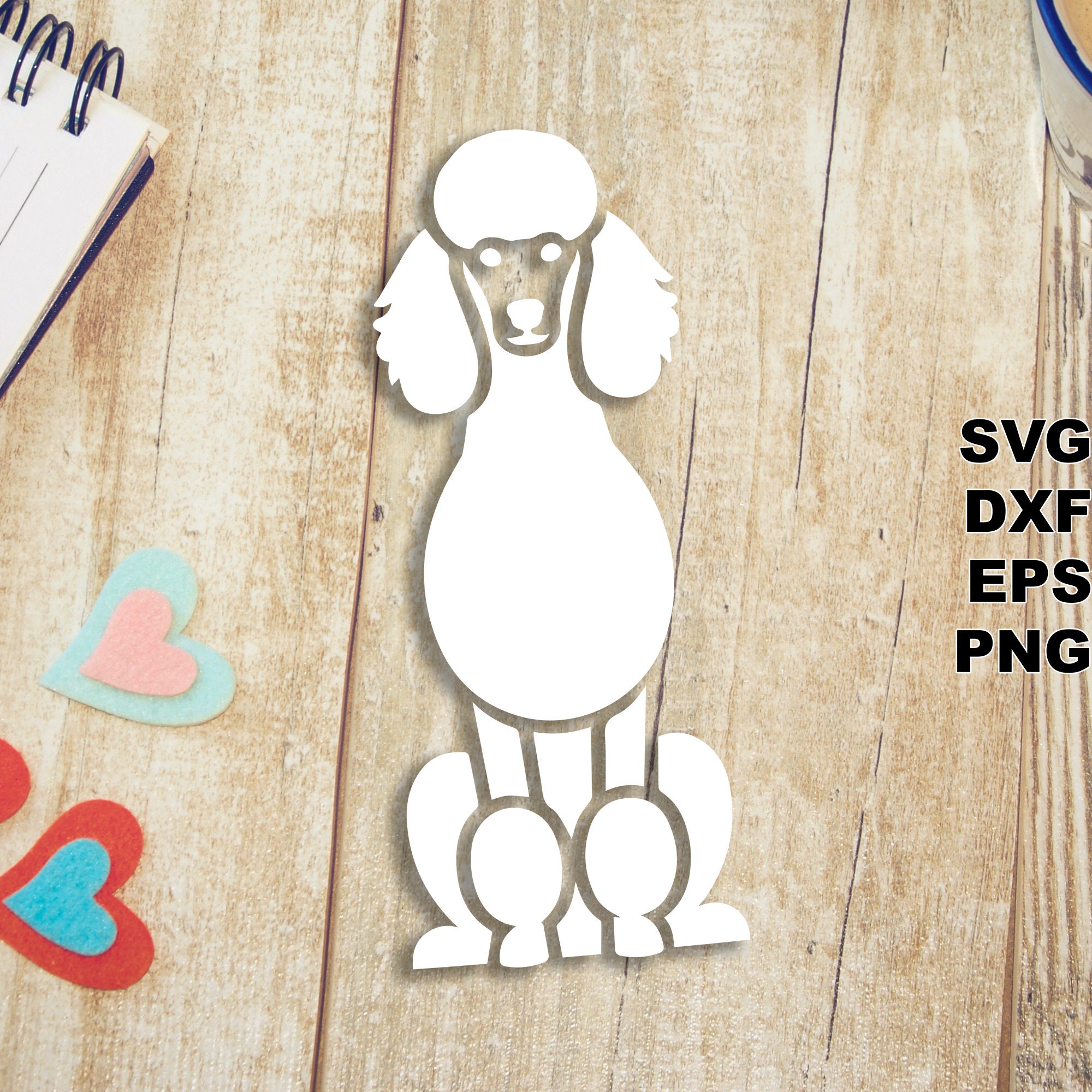 Poodle SVG Cut Files (svg Dxf Png Eps) Silhouette & Cricut, Digital ...