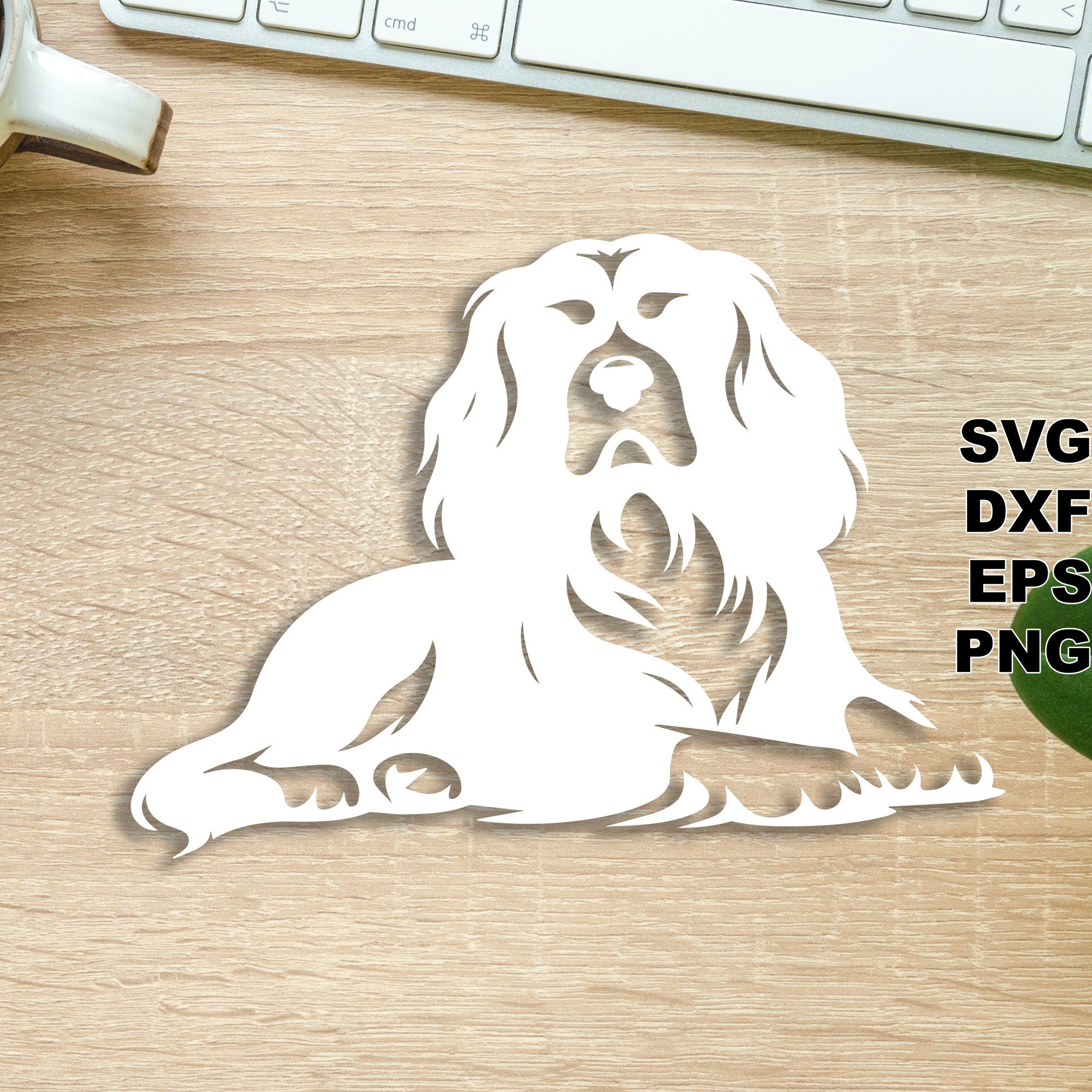 Cavalier King Charles SVG Cut Files svg Dxf Png Eps Silhouette & Cricut ...