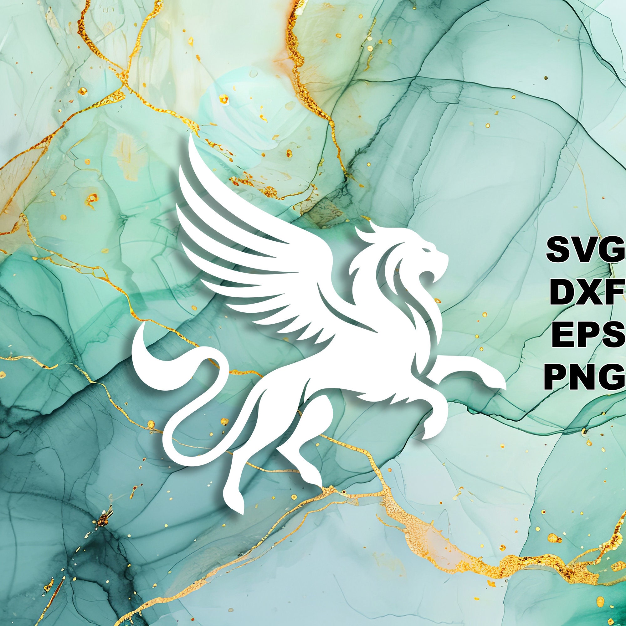 Griffon SVG Cut Files svg Dxf Png Eps Silhouette & Cricut, Digital ...