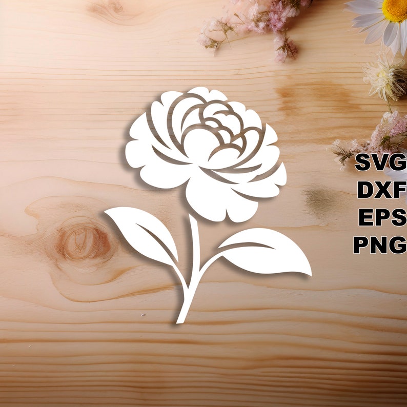 Japanese Flora SVG Cut Files (svg Dxf Png Eps) Vinyl and Paper Cut, CNC ...