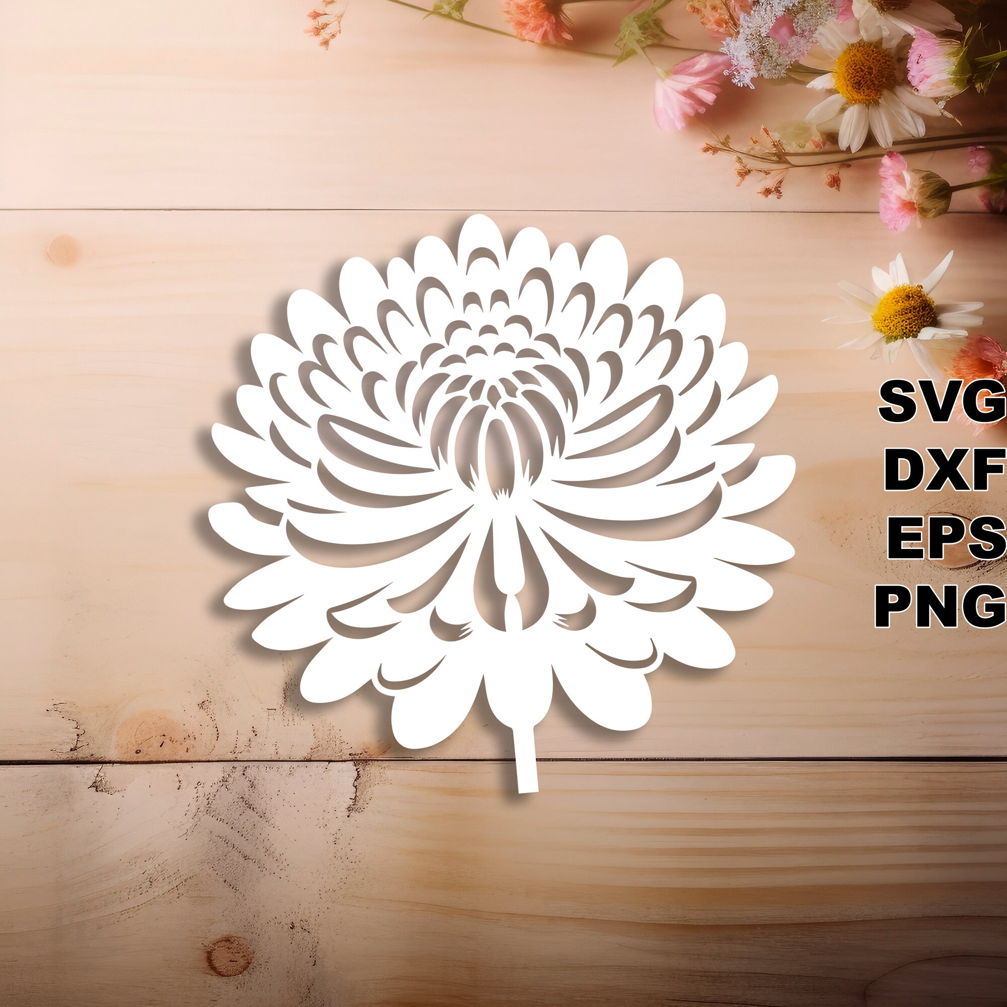 Japanese Flora SVG Cut Files svg Dxf Png Eps Vinyl and Paper Cut, CNC ...