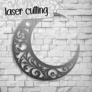 Crescent Moon SVG Cut Files (svg Dxf Png Eps Jpeg) Silhouette & Cricut ...