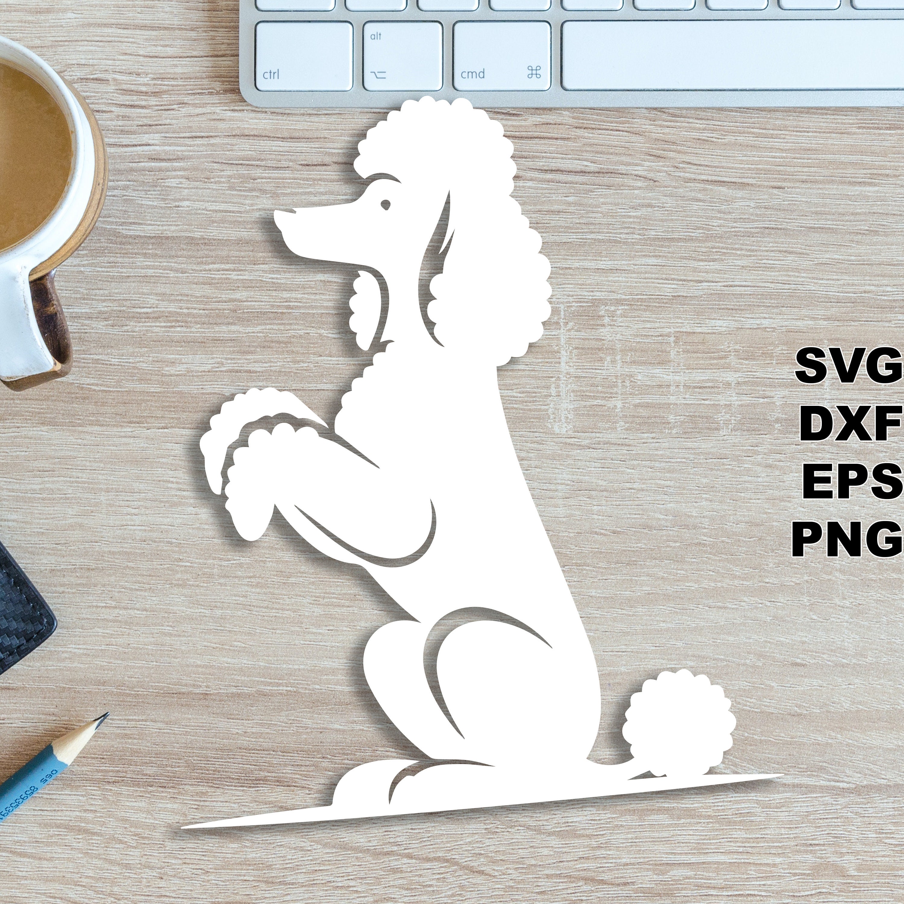 Poodle SVG Cut Files (svg Dxf Png Eps) Silhouette & Cricut, Digital ...