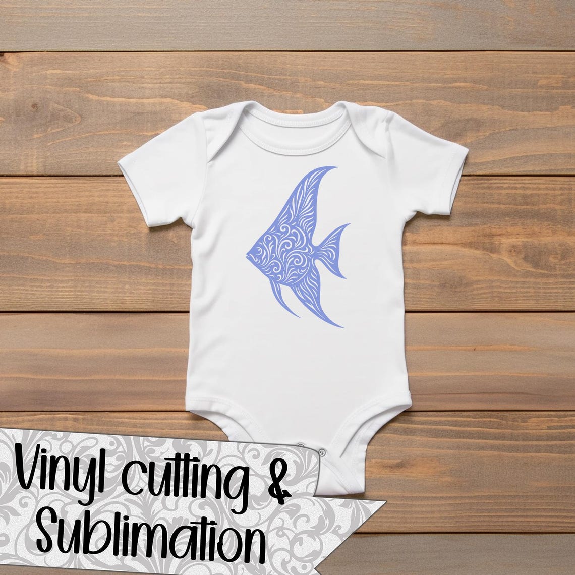 Filigree Angelfish SVG Cut Files (svg Dxf Png Eps Jpeg) Silhouette ...