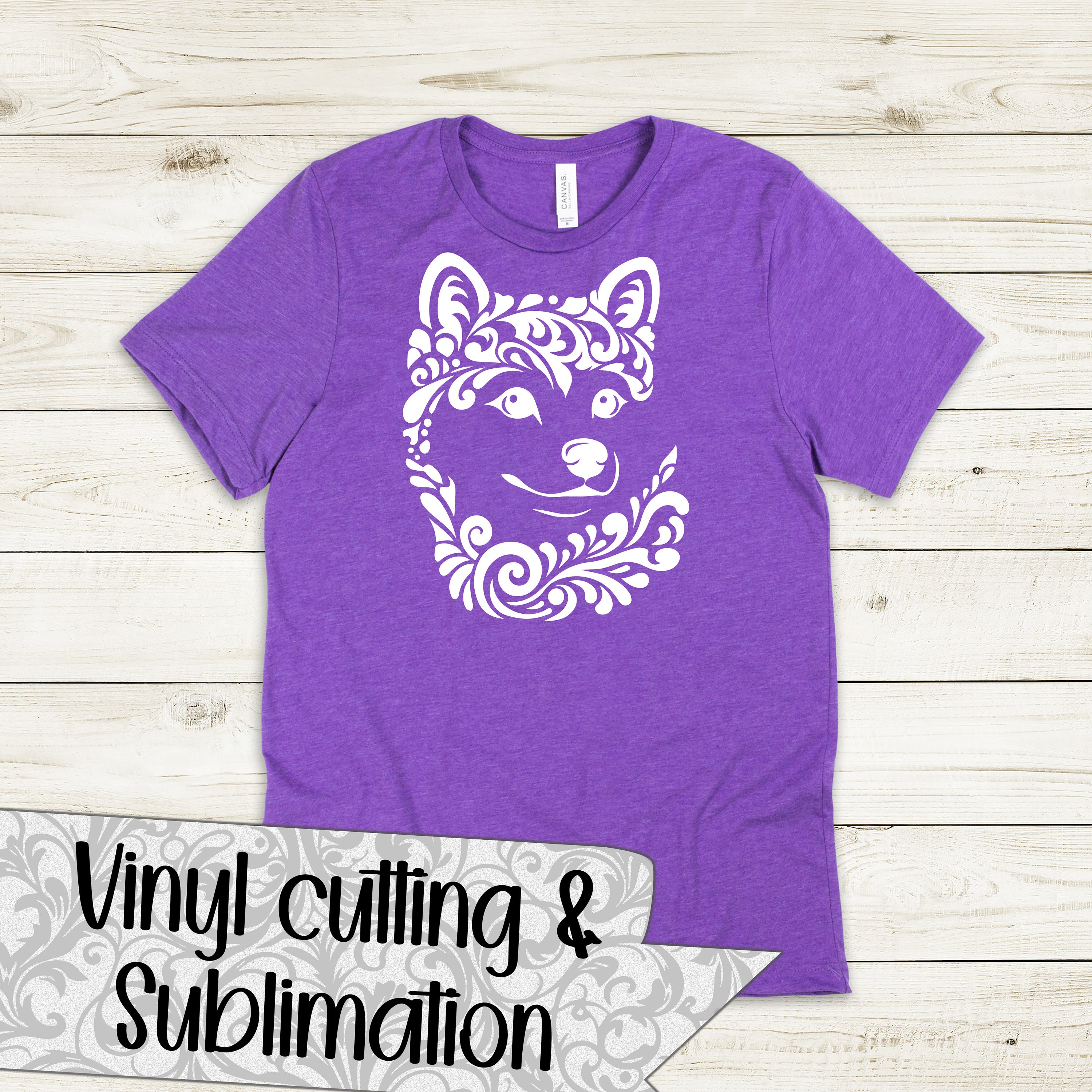 Shiba Inu Fancy SVG Cut Files svg Dxf Png Eps Jpeg Silhouette & Cricut ...