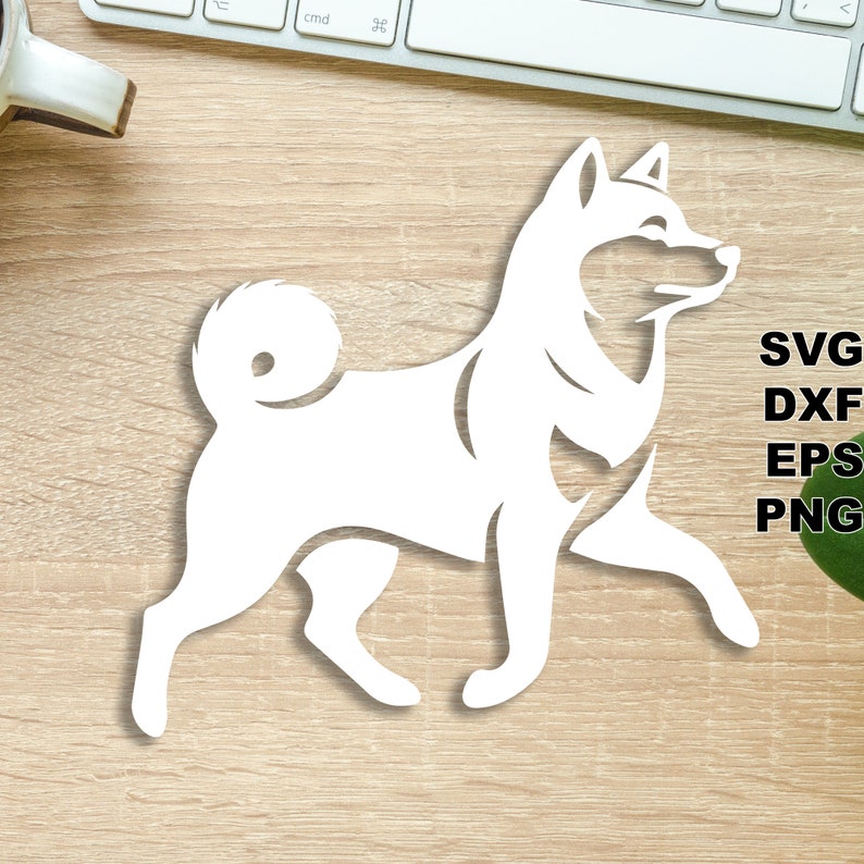 Shiba Inu SVG Cut Files svg Dxf Png Eps Silhouette & Cricut, Digital ...