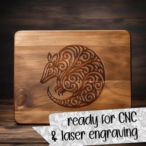 Filigree Armadillo SVG Cut Files (svg Dxf Png Eps Jpeg) Silhouette ...