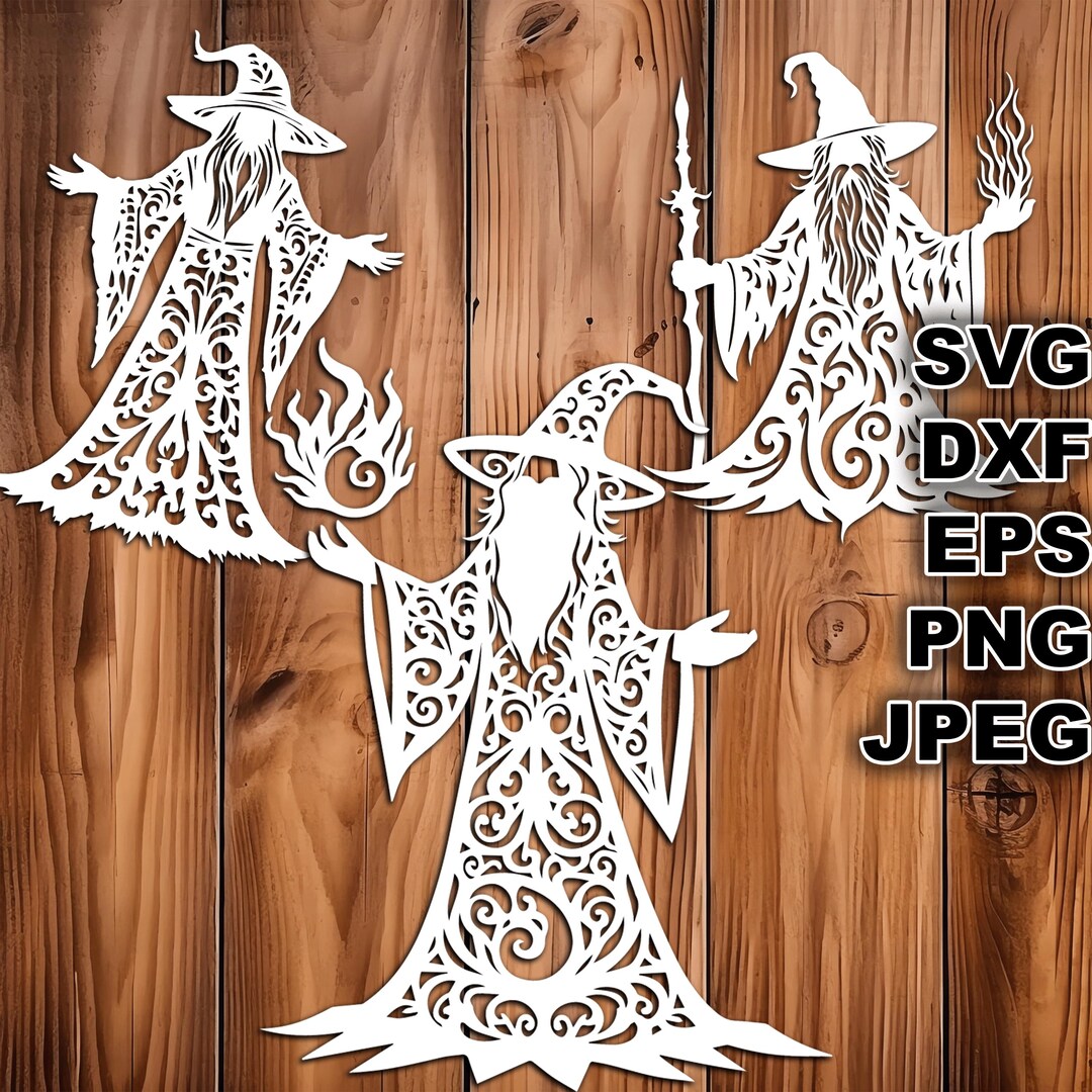 Filigree Wizard SVG Cut Files (svg Dxf Png Eps Jpeg) Silhouette ...