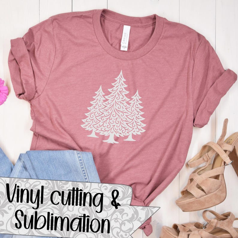 Filigree Christmas Trees SVG Cut Files (svg Dxf Png Eps Jpeg ...