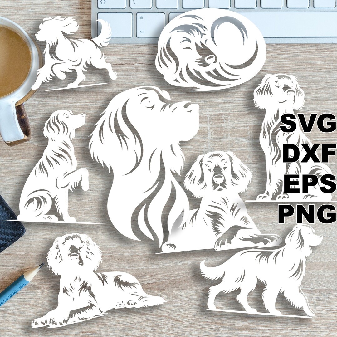Boykin Spaniel SVG Cut Files svg Dxf Png Eps Silhouette & Cricut ...