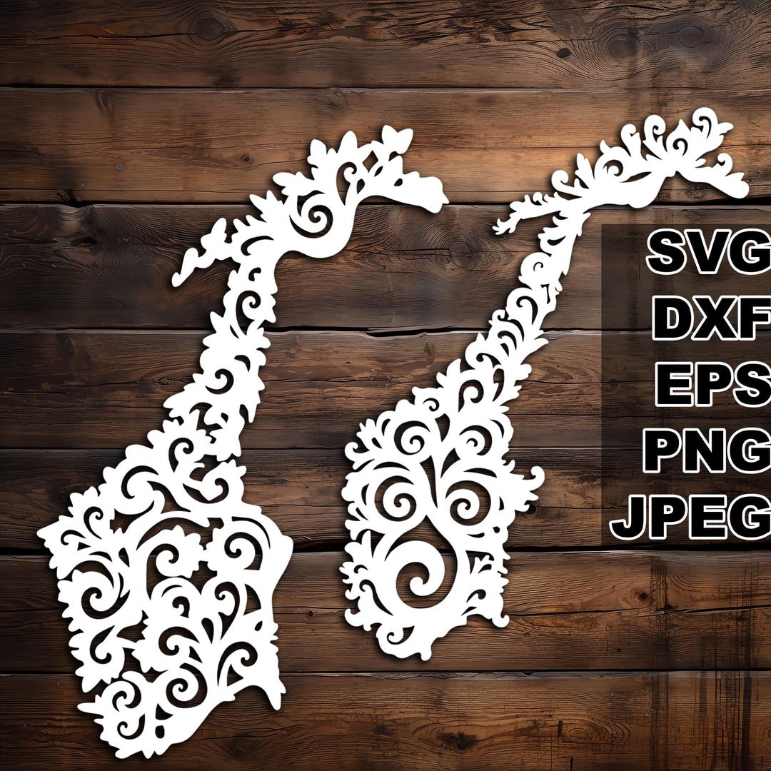 Filigree Norway SVG Cut Files (svg Dxf Png Eps Jpeg) Silhouette ...