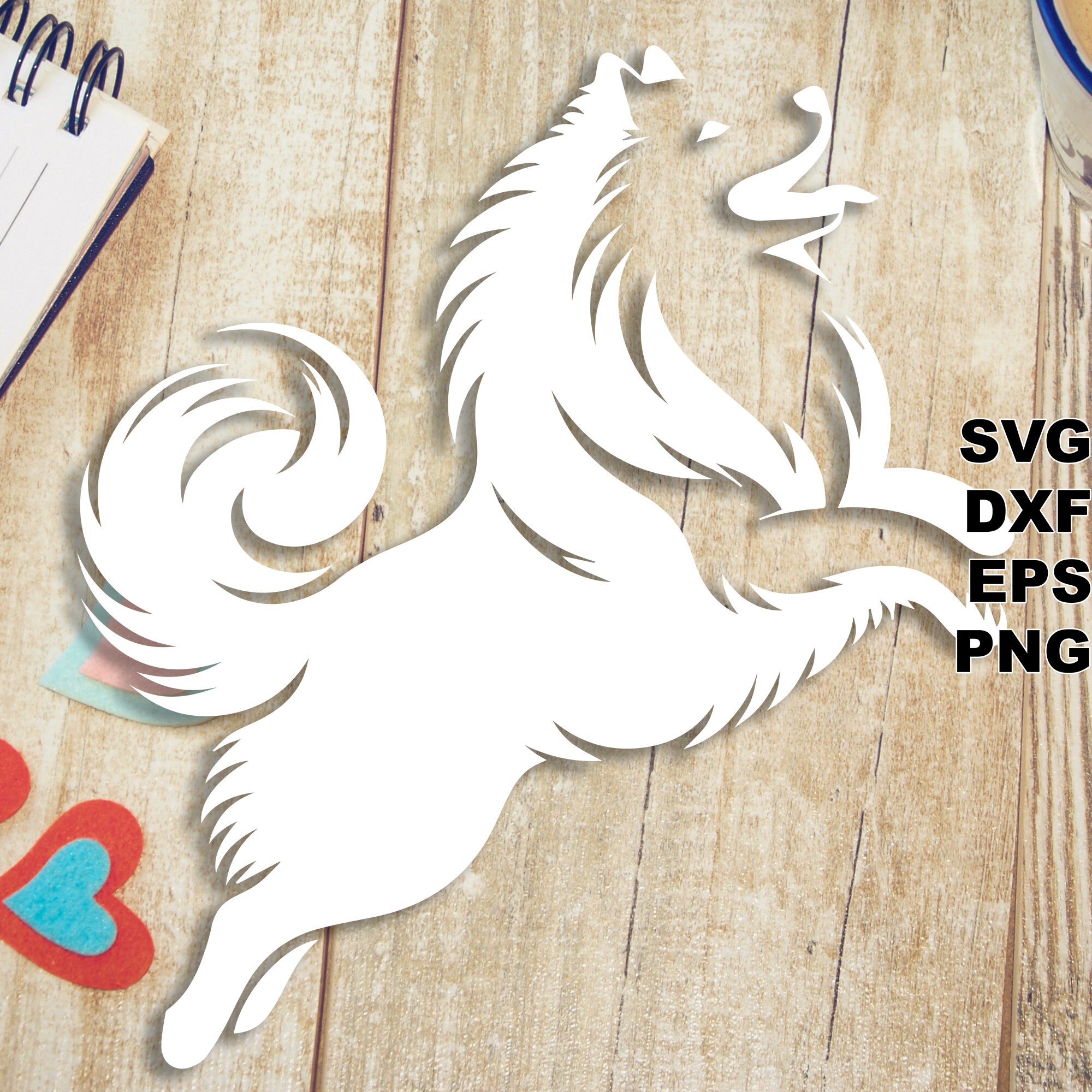 Samoyed SVG Cut Files (svg Dxf Png Eps) Silhouette & Cricut, Digital ...