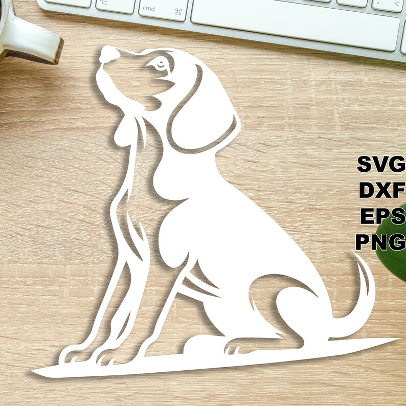 Beagle SVG Cut Files svg Dxf Png Eps Silhouette & Cricut, Digital ...