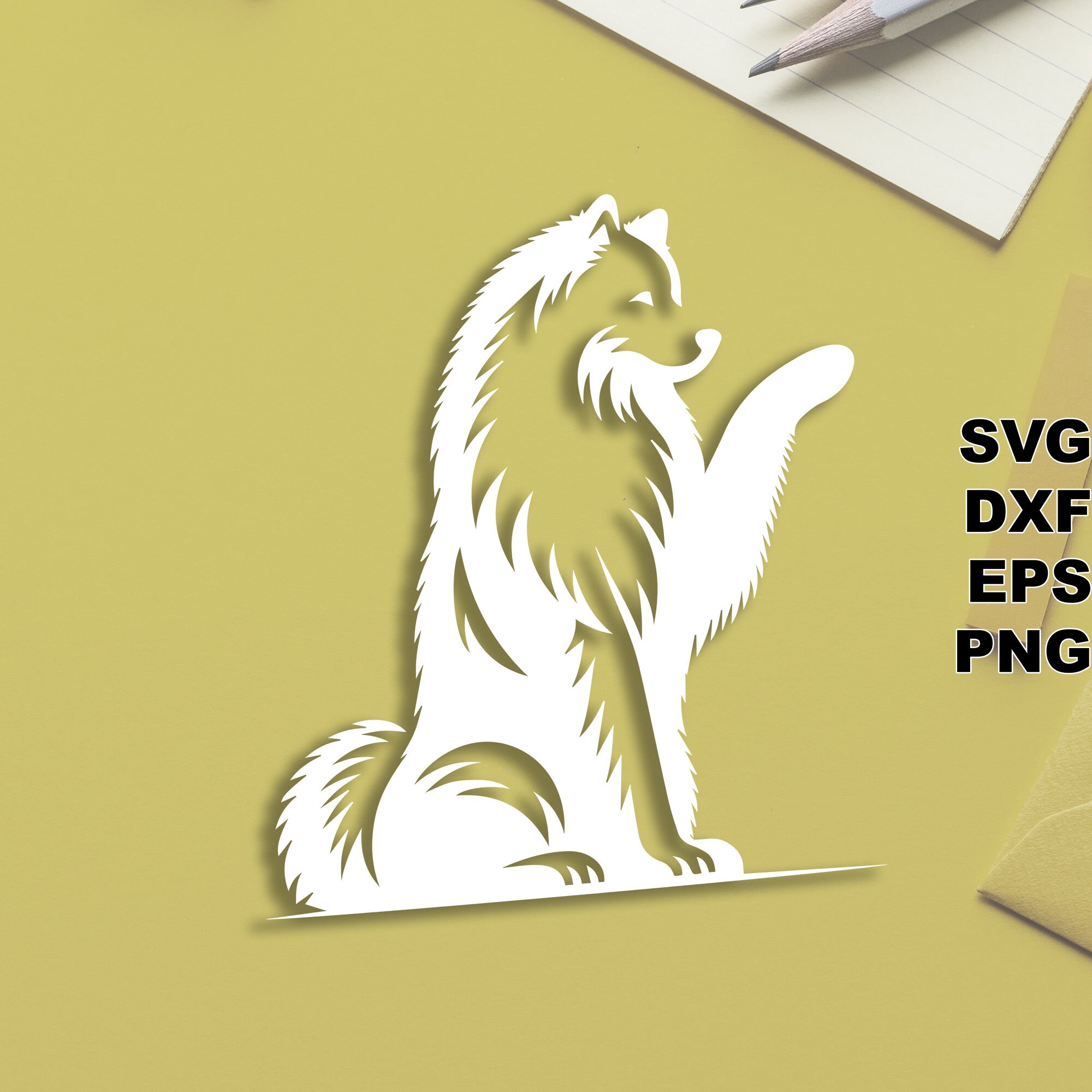 Samoyed SVG Cut Files svg Dxf Png Eps Silhouette & Cricut, Digital ...