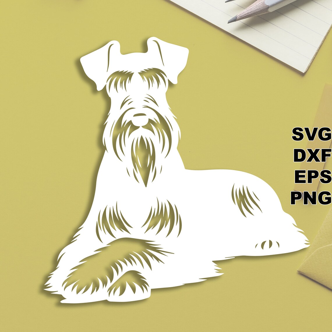 Schnauzer SVG Cut Files (svg Dxf Png Eps) Silhouette & Cricut, Digital ...