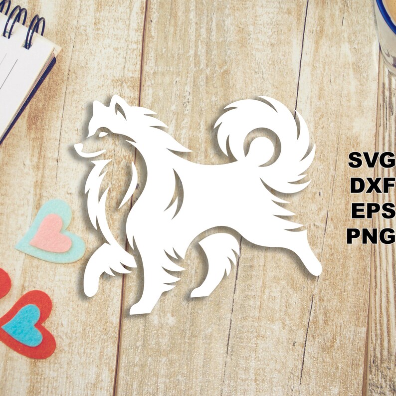 Pomsky SVG Cut Files svg Dxf Png Eps Silhouette & Cricut, Digital ...