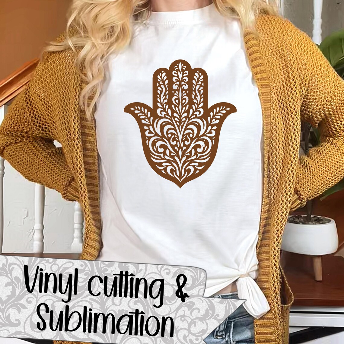 Filigree Hamsa SVG Cut Files (svg Dxf Png Eps Jpeg) Silhouette & Cricut ...