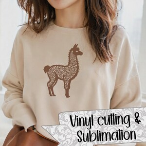 Alpaca SVG Cut Files (svg Dxf Png Eps Jpeg) Silhouette & Cricut ...