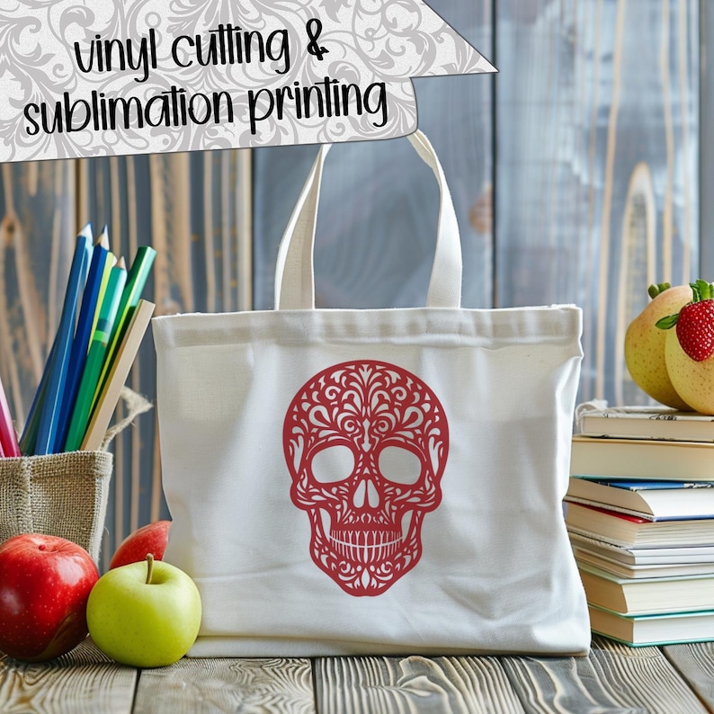 Skull SVG Cut Files (svg Dxf Png Eps Jpeg) Silhouette & Cricut, Digital ...
