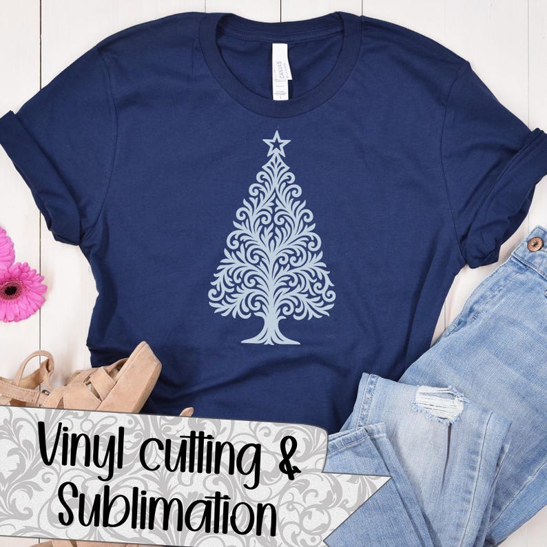 Filigree Christmas Trees SVG Cut Files (svg Dxf Png Eps Jpeg ...