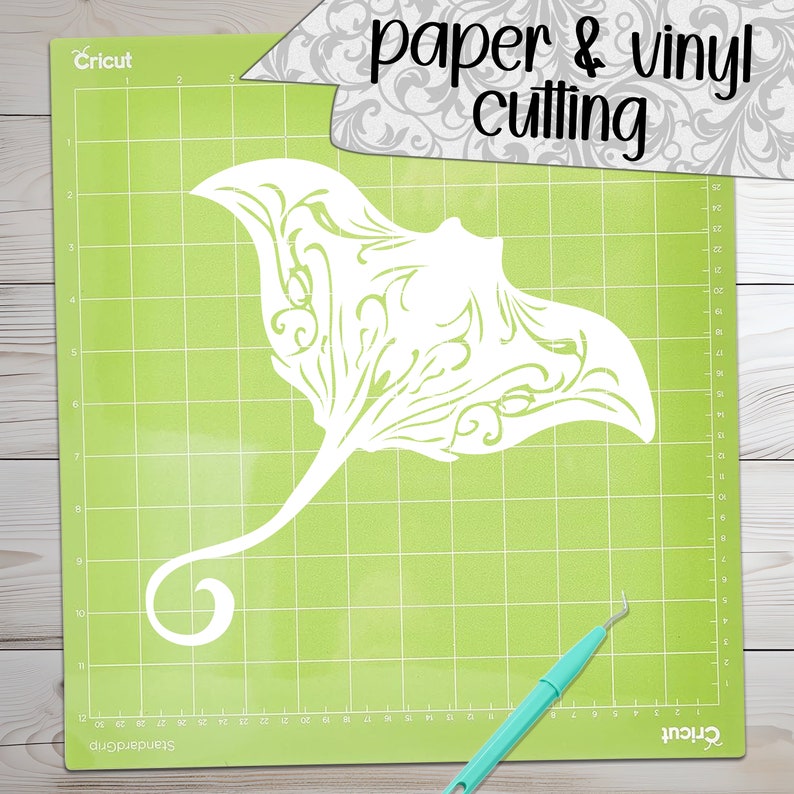 Manta Ray SVG Cut Files (svg Dxf Png Eps Jpg) Silhouette & Cricut ...