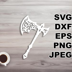 Battle Axes SVG Cut Files svg Dxf Png Eps Jpeg Silhouette & Cricut ...