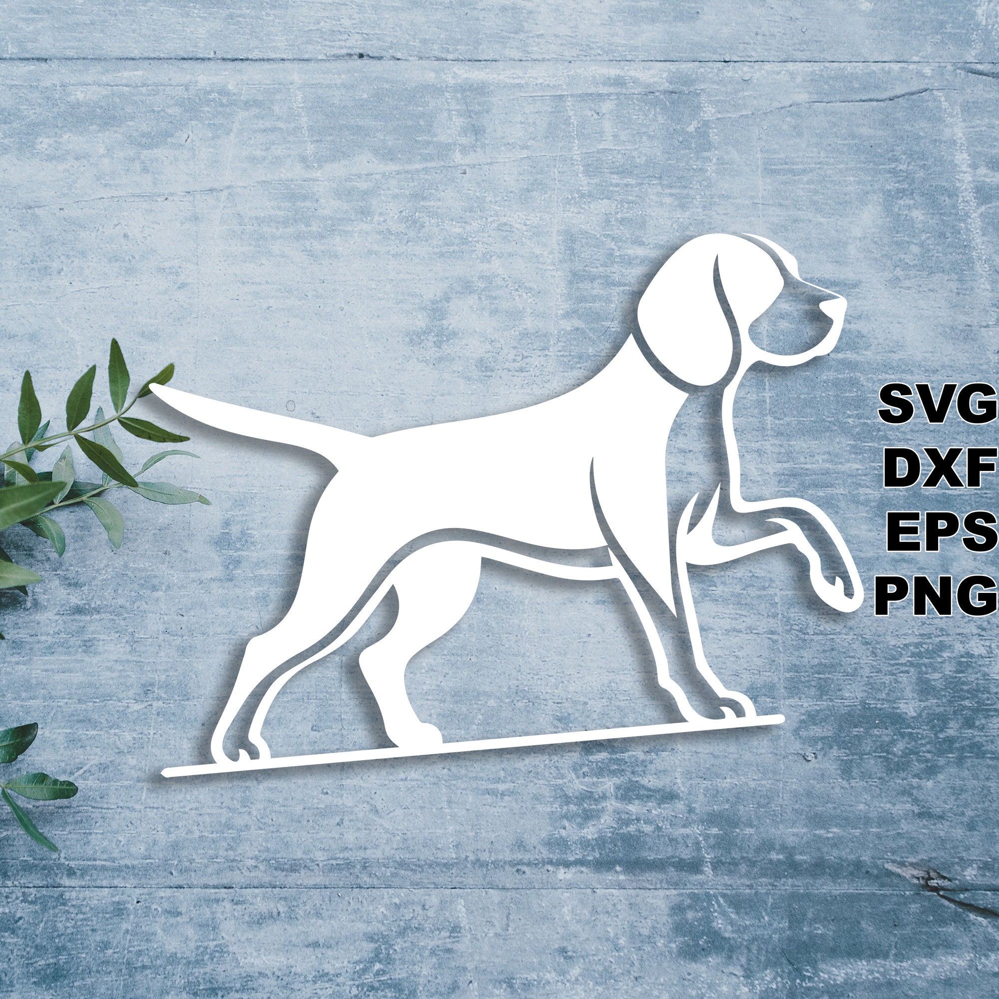 Beagle SVG Cut Files svg Dxf Png Eps Silhouette & Cricut, Digital ...