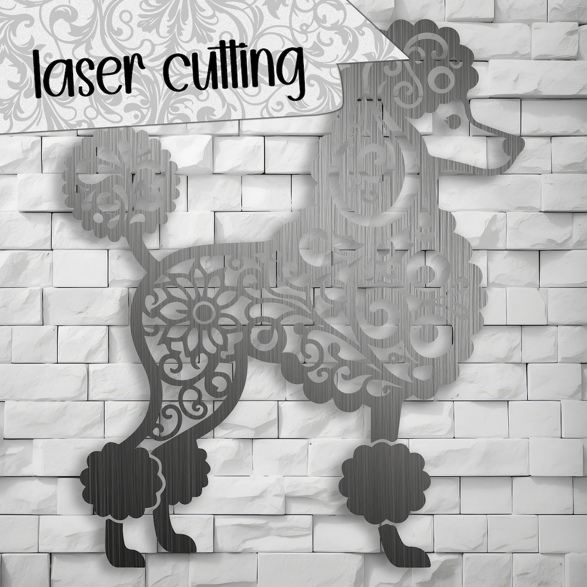 Poodle Fancy SVG Cut Files svg Dxf Png Eps Silhouette & Cricut, Digital ...
