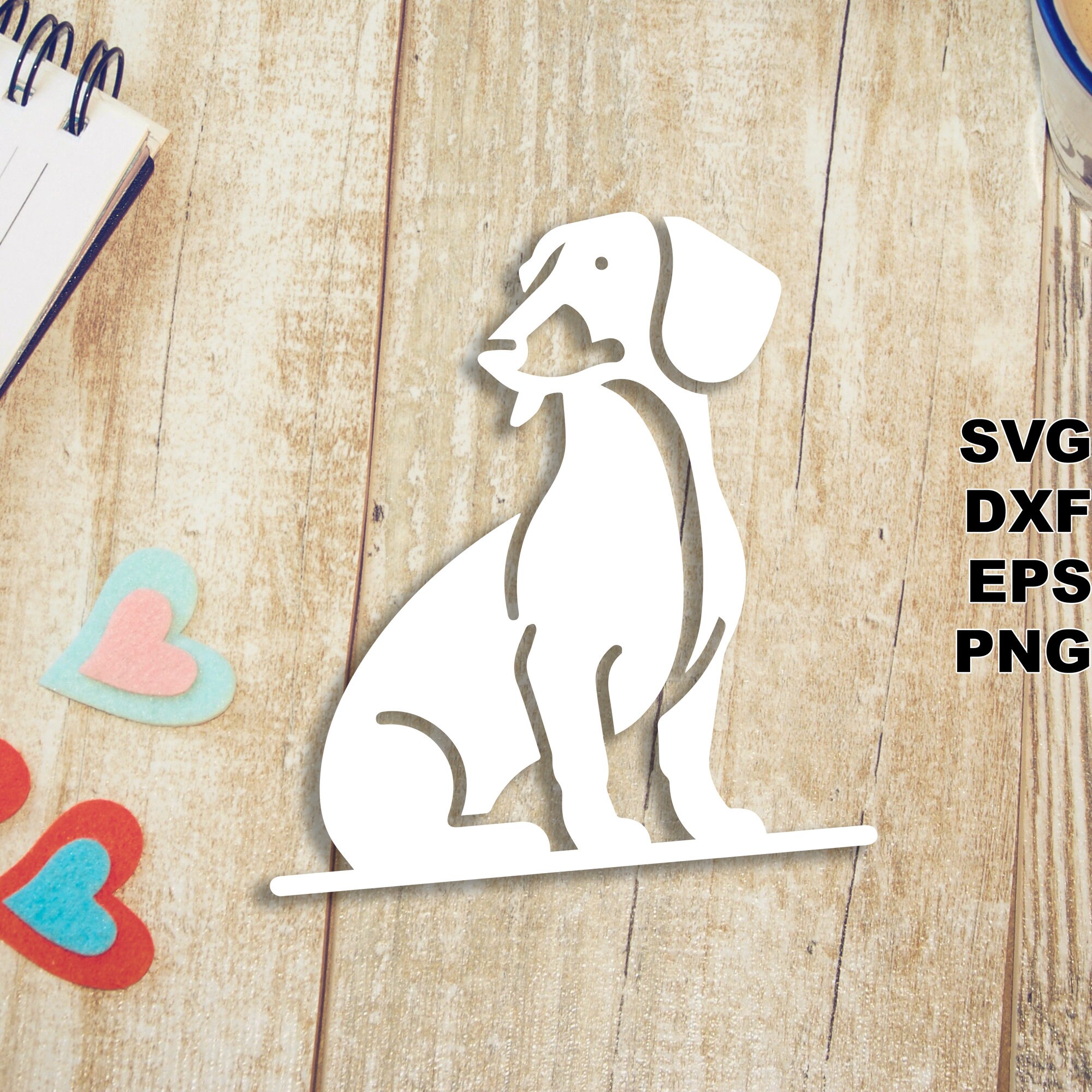 Dachshund Weiner Dog SVG Cut Files svg Dxf Png Eps Silhouette & Cricut ...