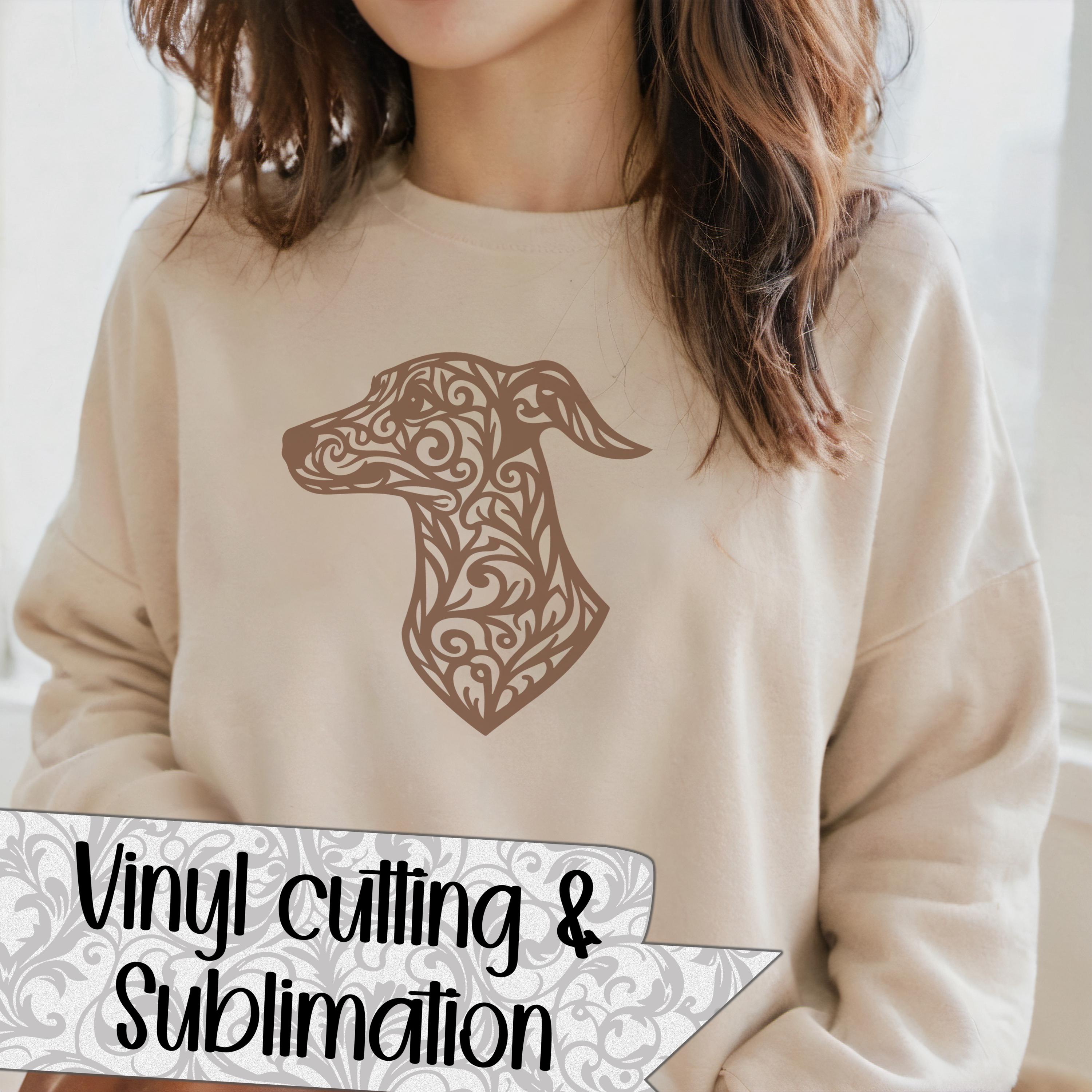 Filigree Greyhounds SVG Cut Files (svg Dxf Png Eps Jpeg) Silhouette ...