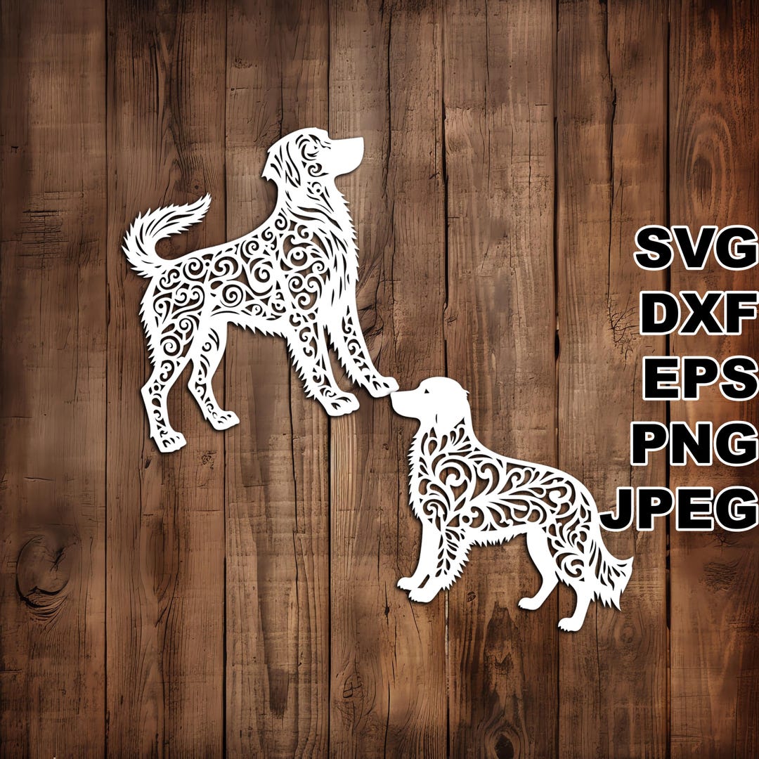 Filigree Nova Scotia Duck Tolling SVG Cut Files (svg Dxf Png Eps Jpeg ...