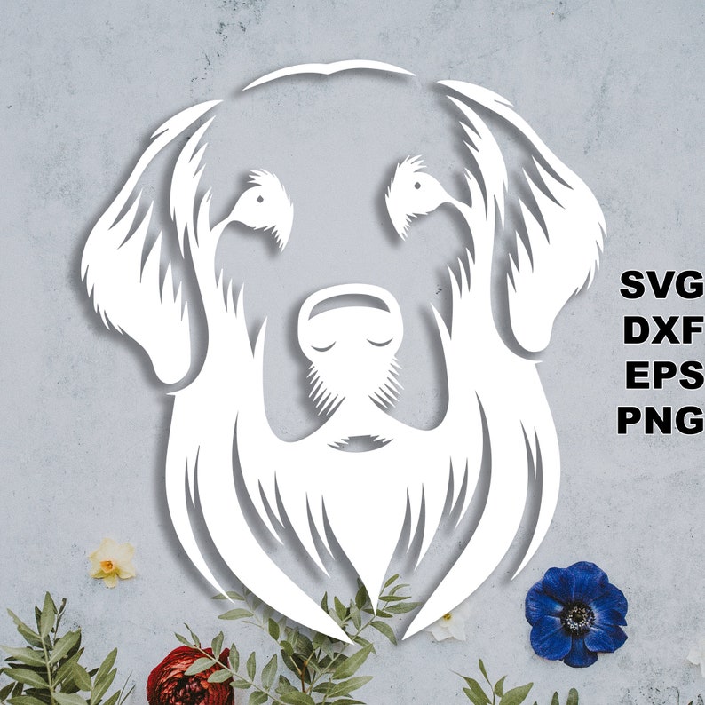 Golden Retriever SVG Cut Files svg Dxf Png Eps Silhouette & Cricut ...