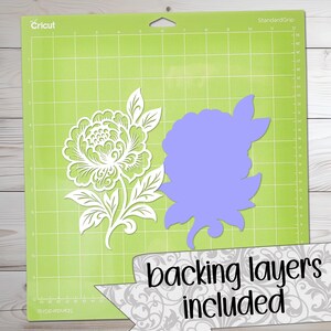 Filigree Peony SVG Cut Files (svg Dxf Png Eps Jpeg) Silhouette & Cricut ...