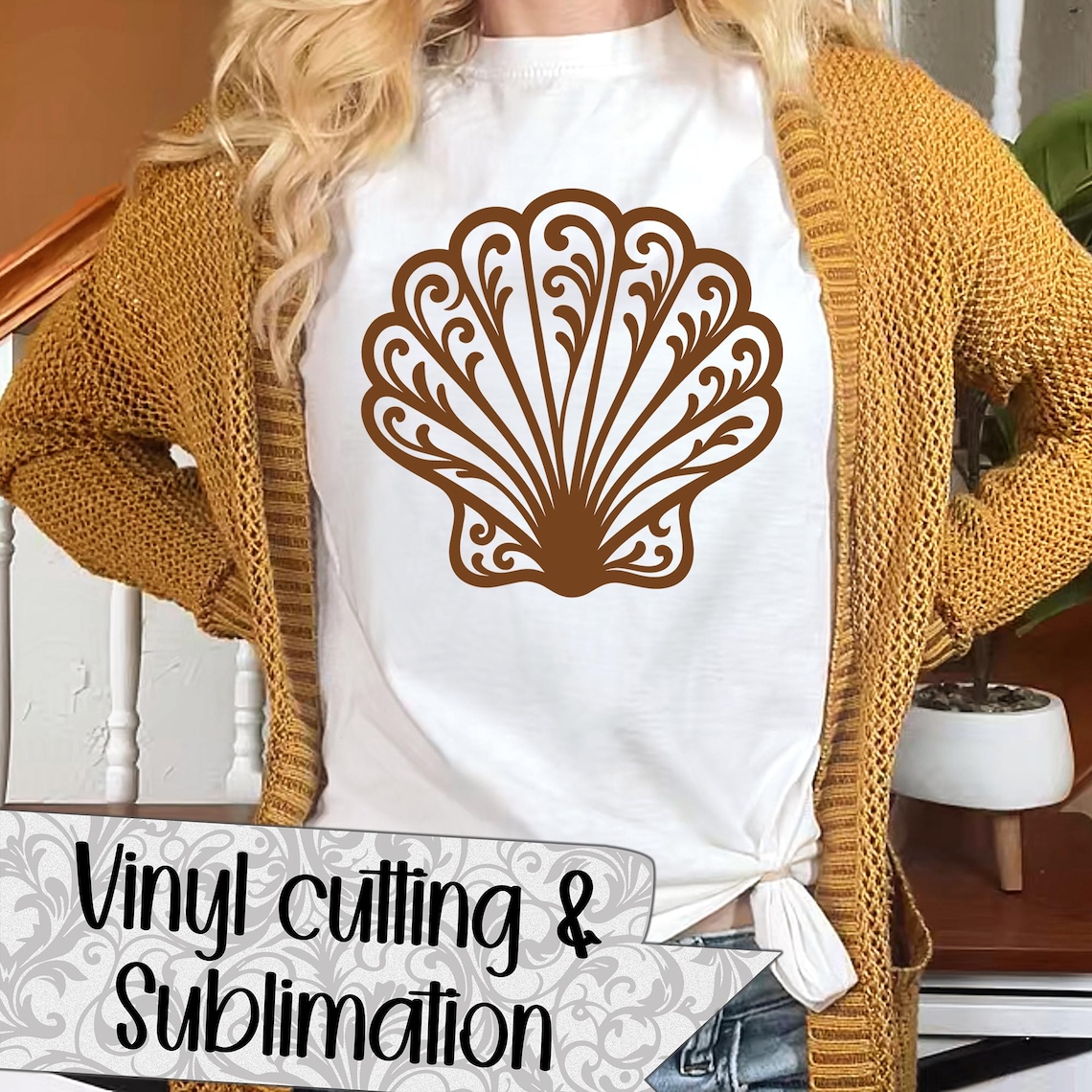 More Filigree Seashells SVG Cut Files (svg Dxf Png Eps Jpeg) Silhouette ...