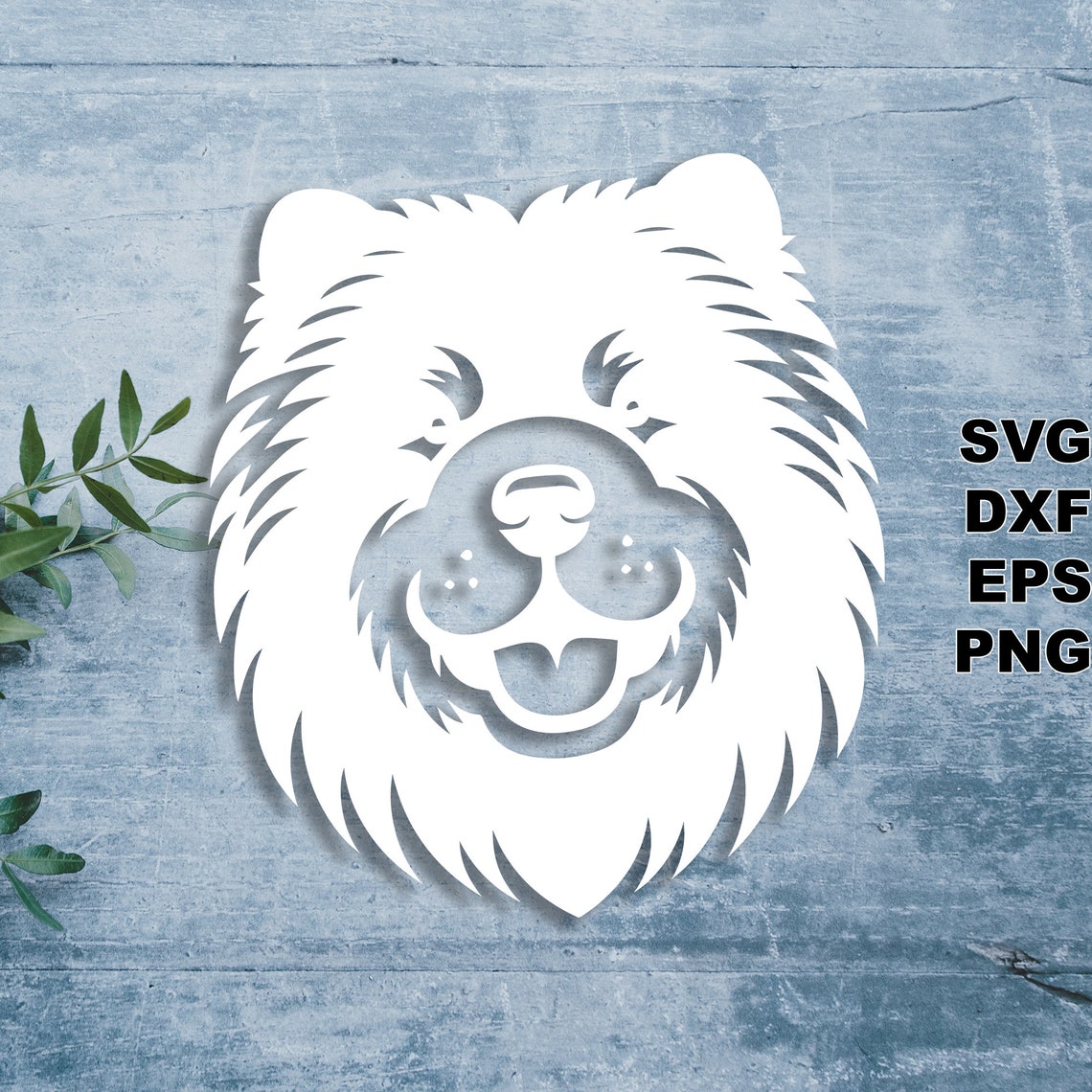 Chow Chow SVG Cut Files svg Dxf Png Eps Silhouette & Cricut, Digital ...