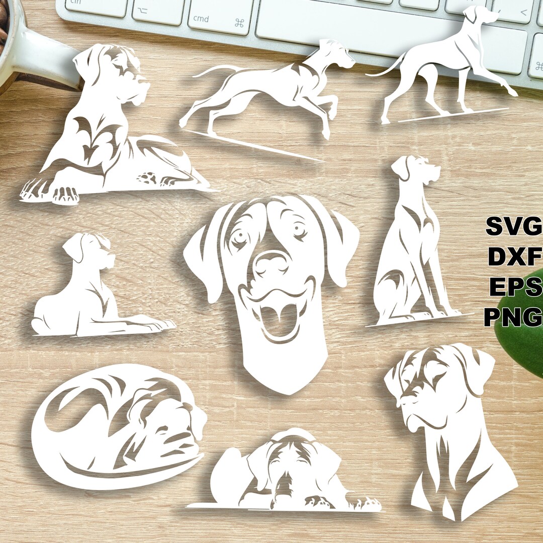 Rhodesian Ridgeback SVG Cut Files (svg Dxf Png Eps) Silhouette & Cricut ...