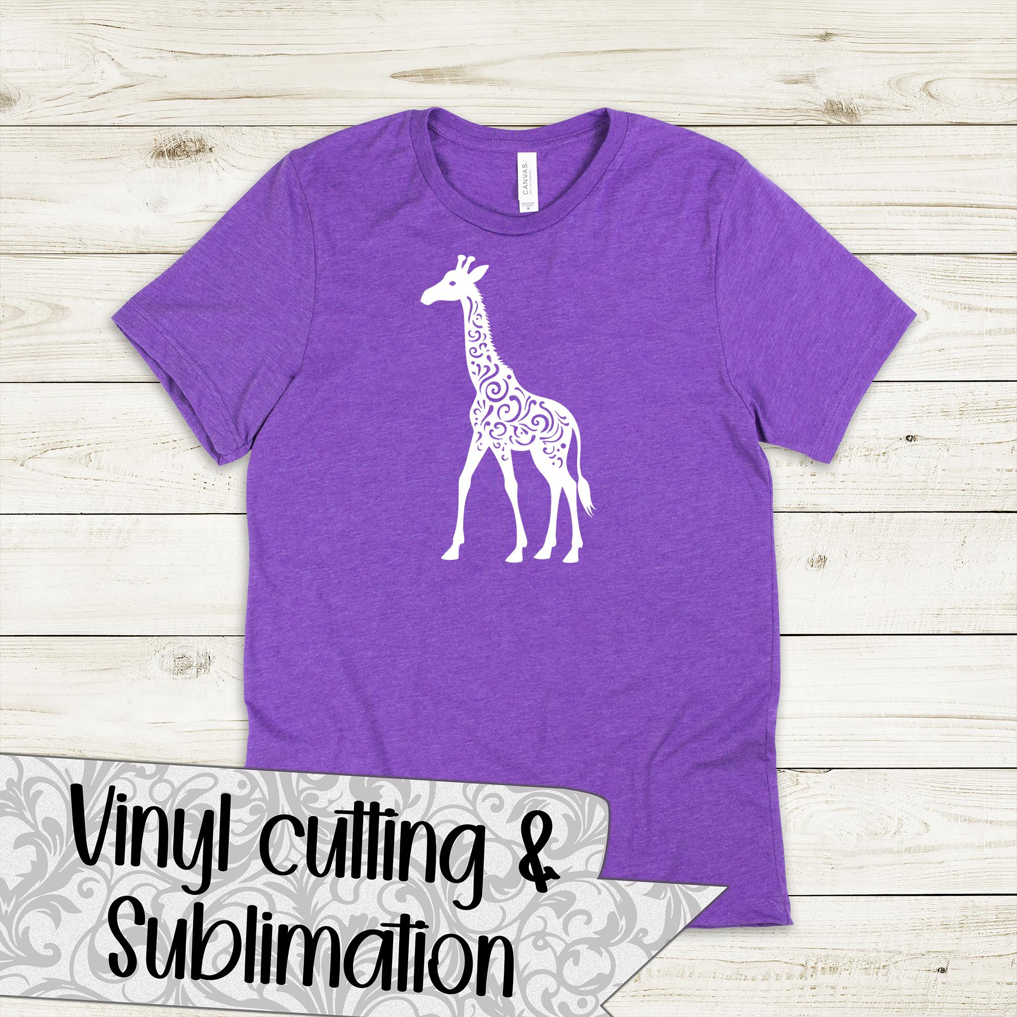 Filigree Giraffe SVG Cut Files (svg Dxf Png Eps Jpeg) Silhouette ...