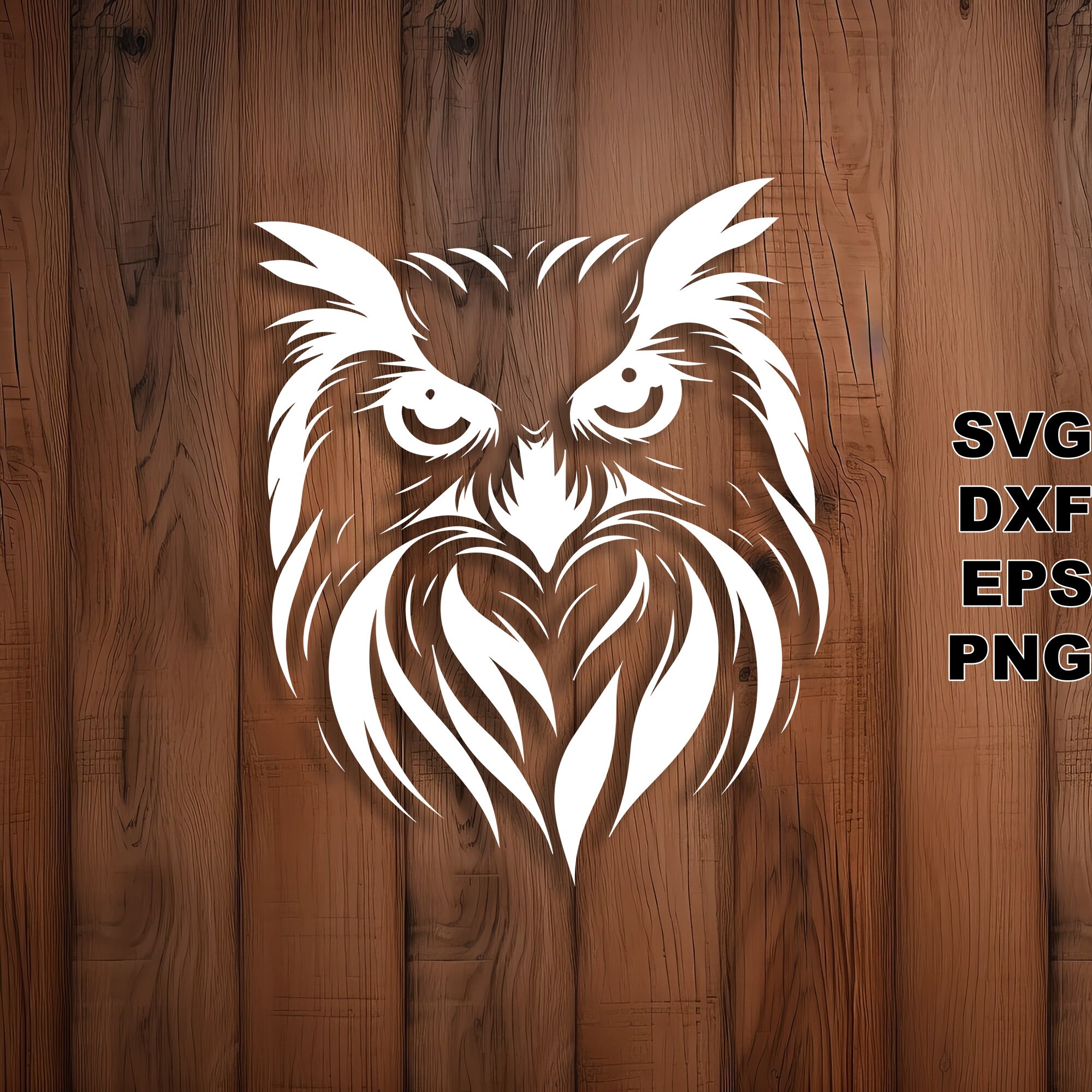 Owl SVG Cut Files svg Dxf Png Eps Vinyl and Paper Cut, CNC, Laser Cut ...