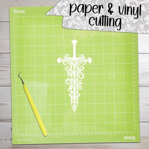 Sword Filigree SVG Cut Files (svg Dxf Png Eps Jpeg) Silhouette & Cricut ...