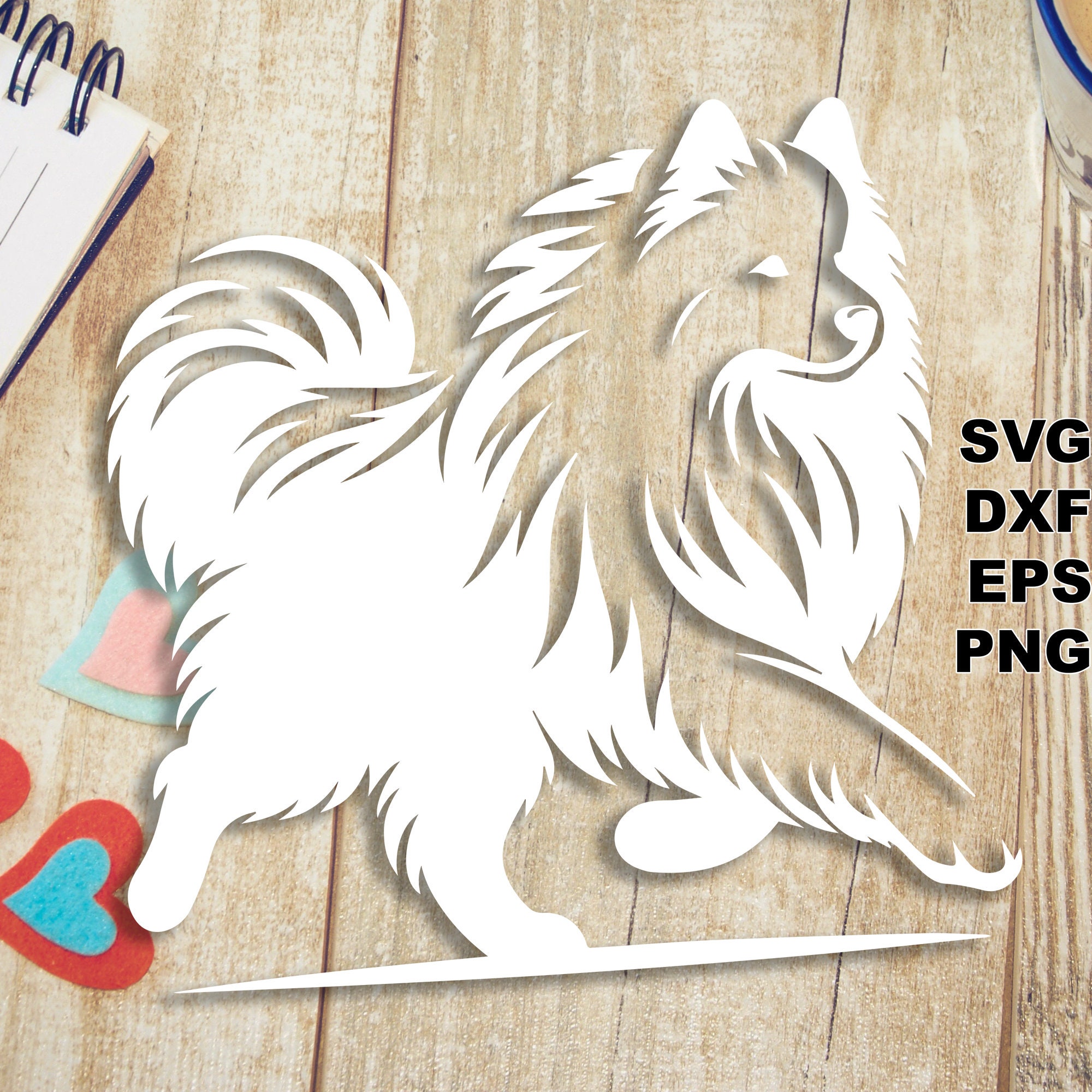 Samoyed SVG Cut Files svg Dxf Png Eps Silhouette & Cricut, Digital ...